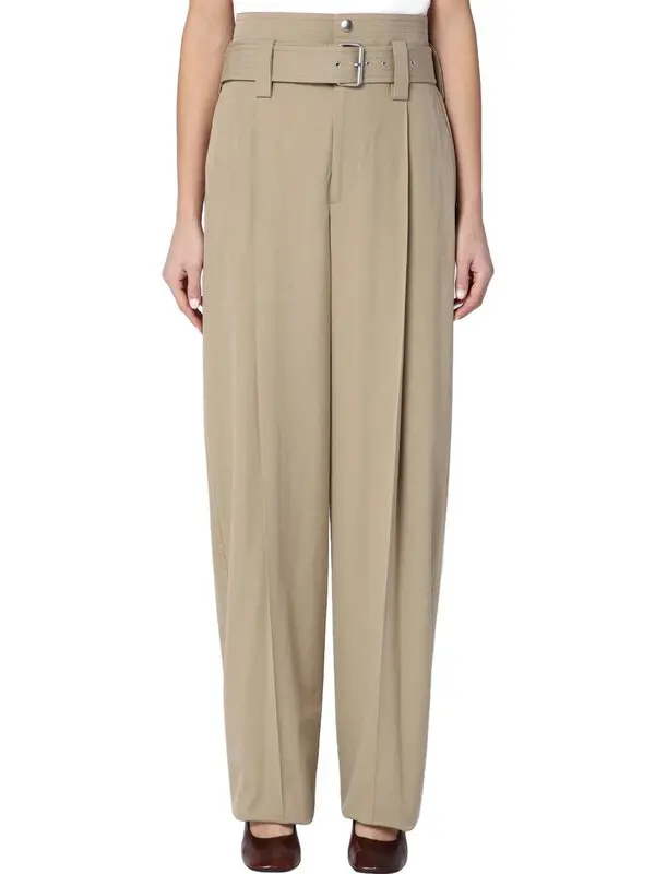 Bottega Veneta Belted Trousers - Beige