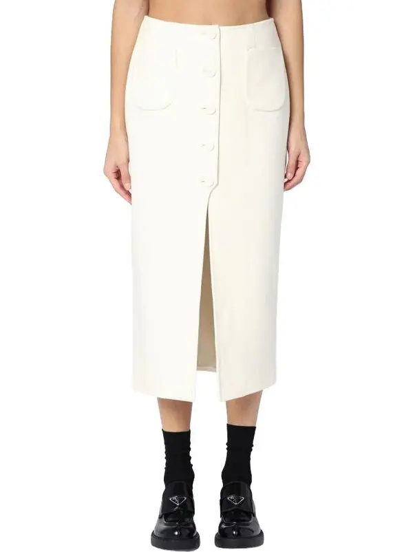 MARGAUX LONNBERG Jagger Midi Skirt - White