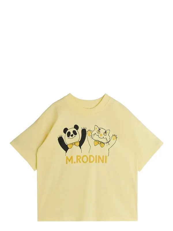 MINI RODINI Printed T-shirt - Yellow