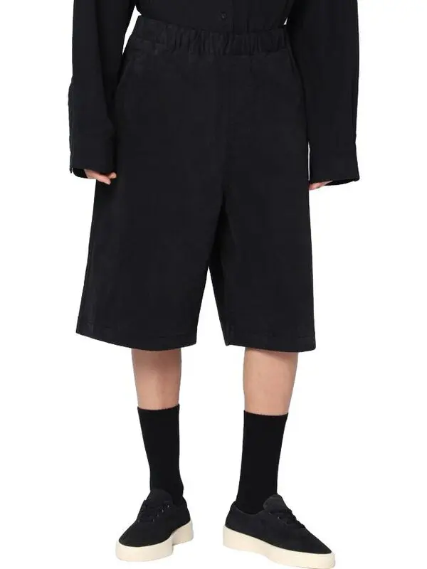 ENTIRE STUDIOS Cotton Bermuda Shorts - Black