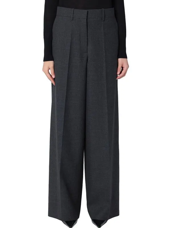 Givenchy Wide-leg Wool Trousers - Grey