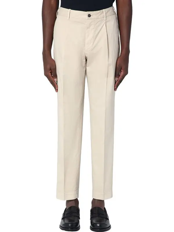 SANTANIELLO Cotton Trousers - White
