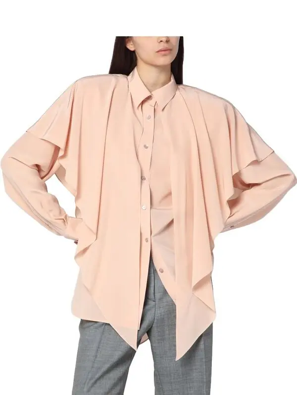 Stella McCartney Silk Crêpe De Chine Shirt - Pink