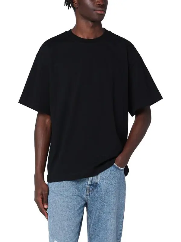 Séfr Cotton Crew-neck T-shirt - Black