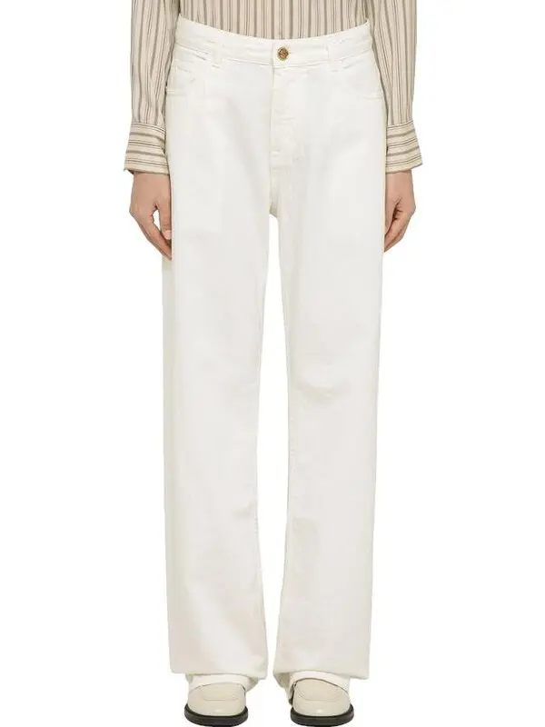 Etro Denim Baggy Jeans - White