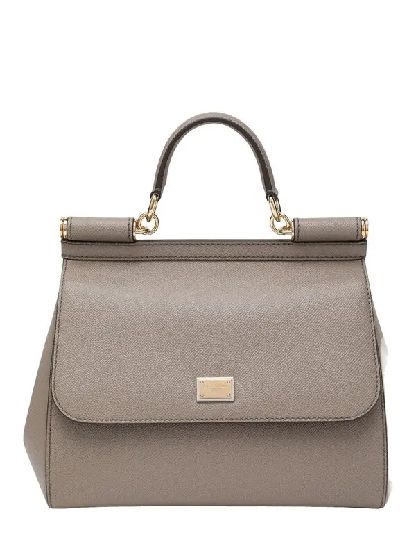Dolce & Gabbana Large Sicily Handbag - Beige