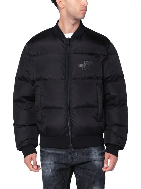 Dsquared2 Padded Bomber Jacket - Black