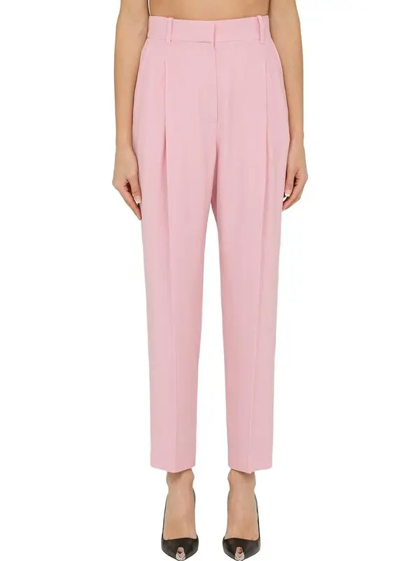 Alexander McQueen Regular Pleated Trousers - Pink