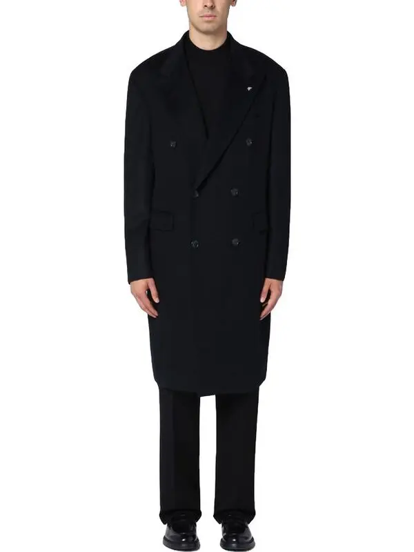 Tagliatore London Double-breasted Coat - Blue
