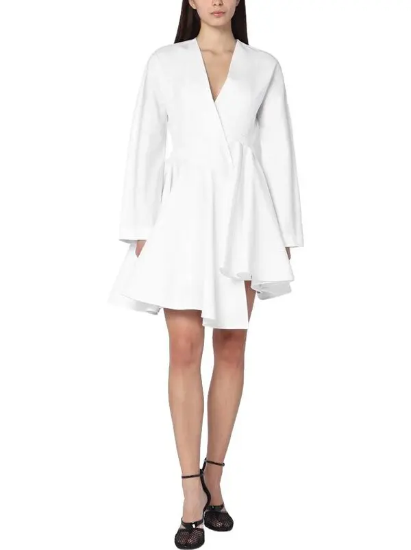 Alaïa Asymmetrical Mini Dress - White