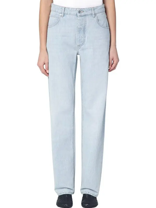 Bottega Veneta Jeans With Intrecciato Patch - Blue