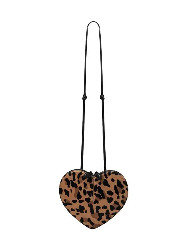 Alaïa Le Coeur Leopard-print Bag - Black
