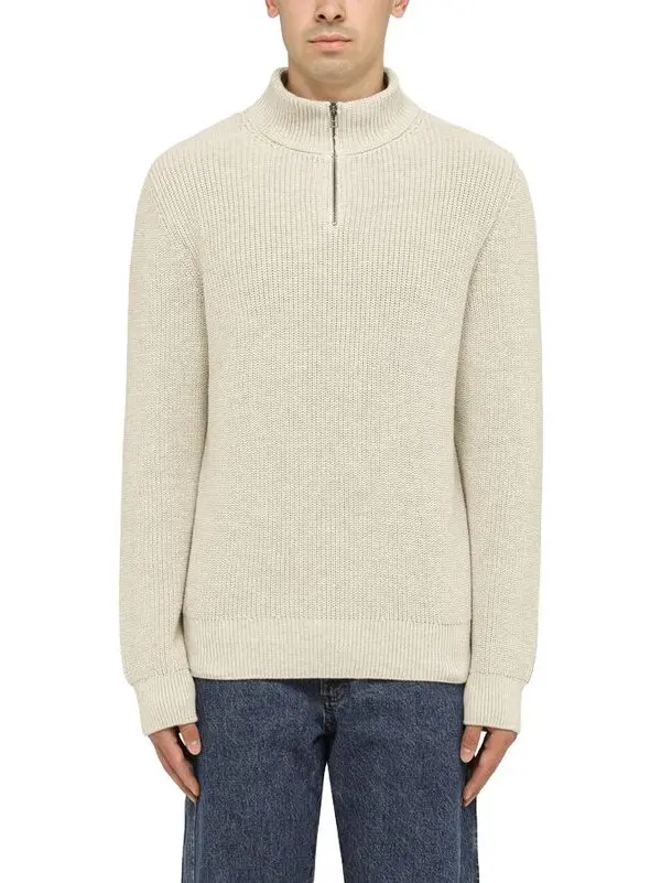 A.p.c. Cotton Turtleneck - Beige