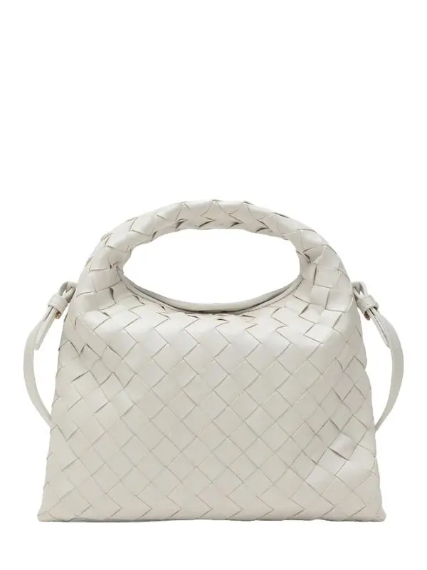 Bottega Veneta Mini Hop Crossbody Bag - White