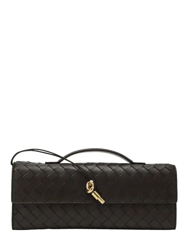 Bottega Veneta Andiamo Clutch - Brown