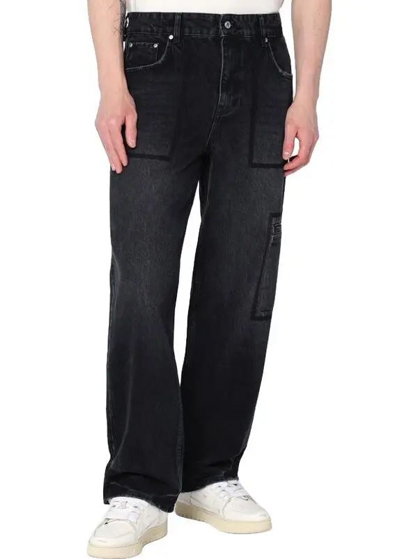 REPRESENT Washed Denim Jeans - Black