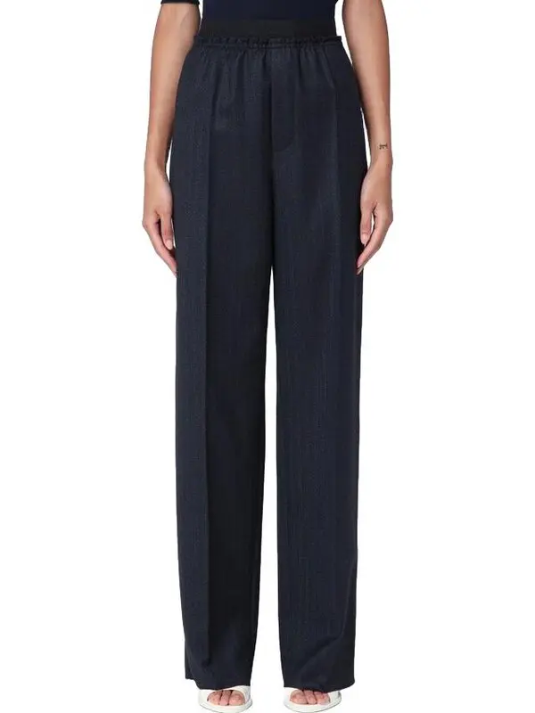 Bottega Veneta Striped Wool Trousers - Black