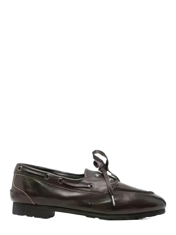 Bally Leather Derby Shoes - Brown
