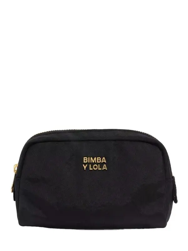 Bimba Y Lola Logo Make-up Bag - Black