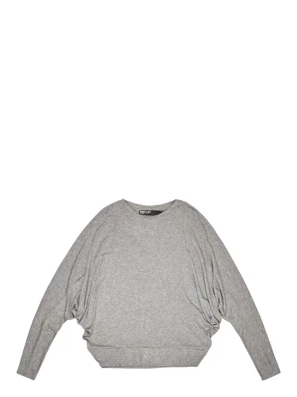 Bimba Y Lola Long-sleeve Boat-neck T-shirt - Grey