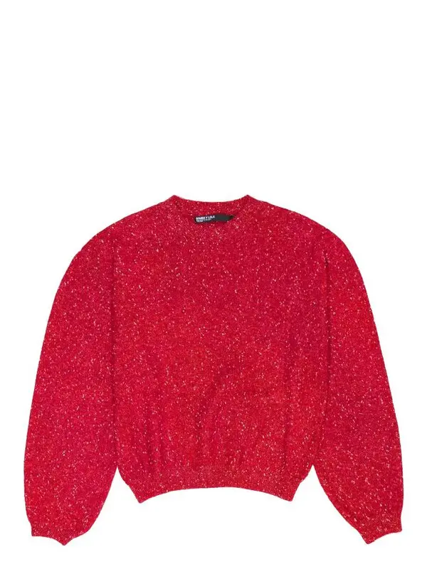 Bimba Y Lola Buttoned Scoop-neck Cardigan - Red