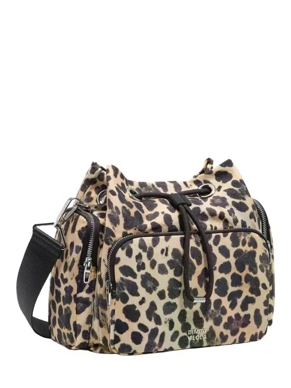 Bimba Y Lola Leopard-print Crossbody Bag - Neutrals