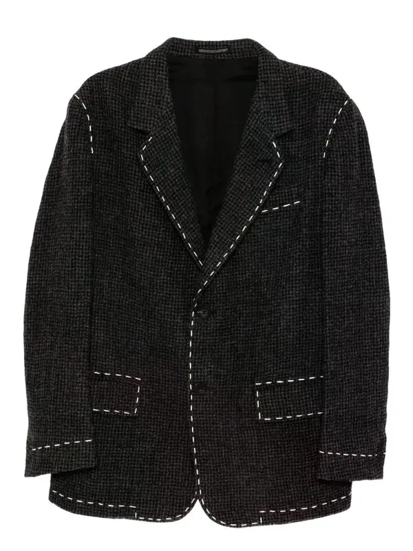 Y’s Wool Hand-stitch Blazer - Grey