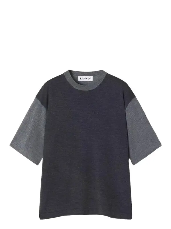 LANVIN Crew-neck T-shirt - Grey
