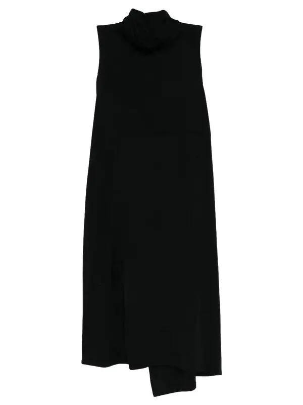 Y’s High Neck Dress - Black