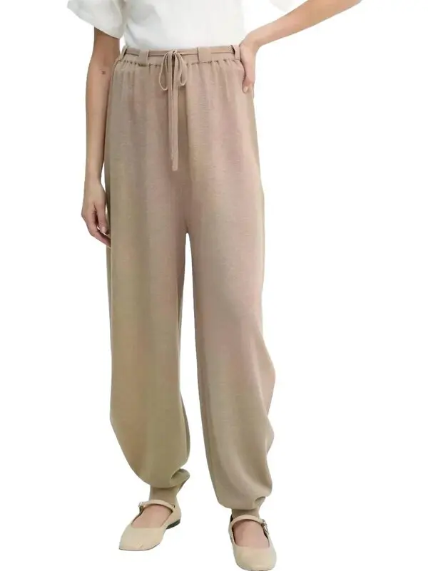 BY MALENE BIRGER Tevana Drawstring Trousers - Neutrals