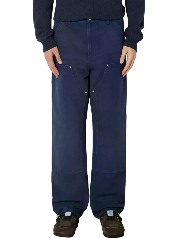 Carhartt Work In Progress Double Knee Patch Trousers - Blue