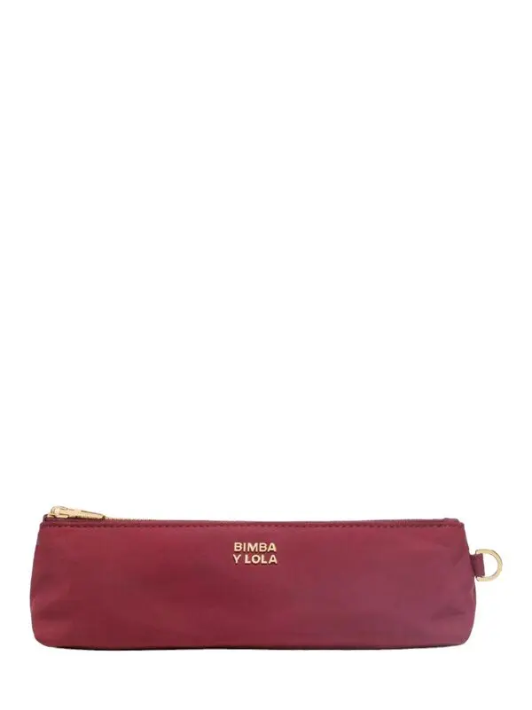 Bimba Y Lola Logo-lettering Makeup Bag - Red
