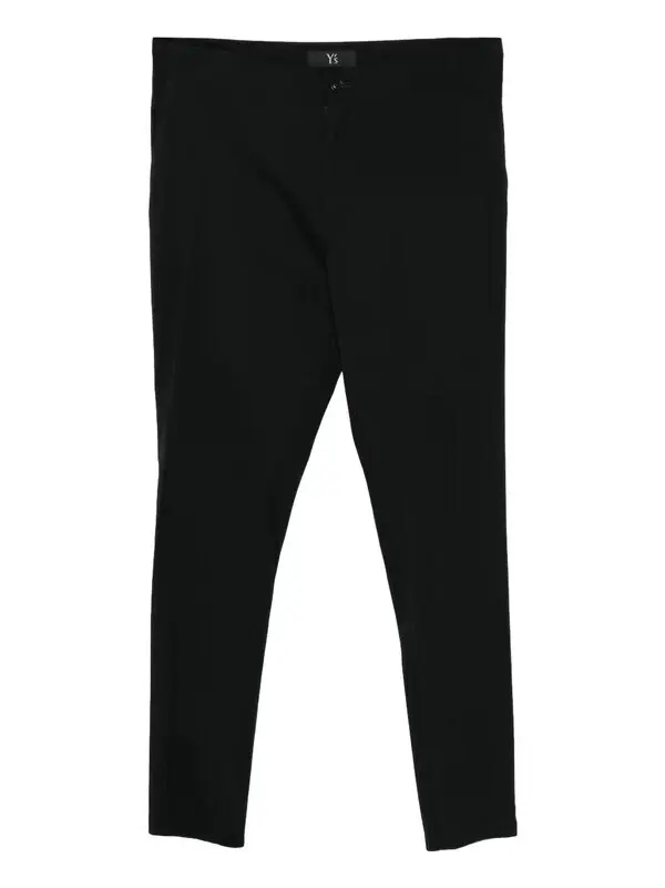 Y’s Straight-leg Trousers - Black