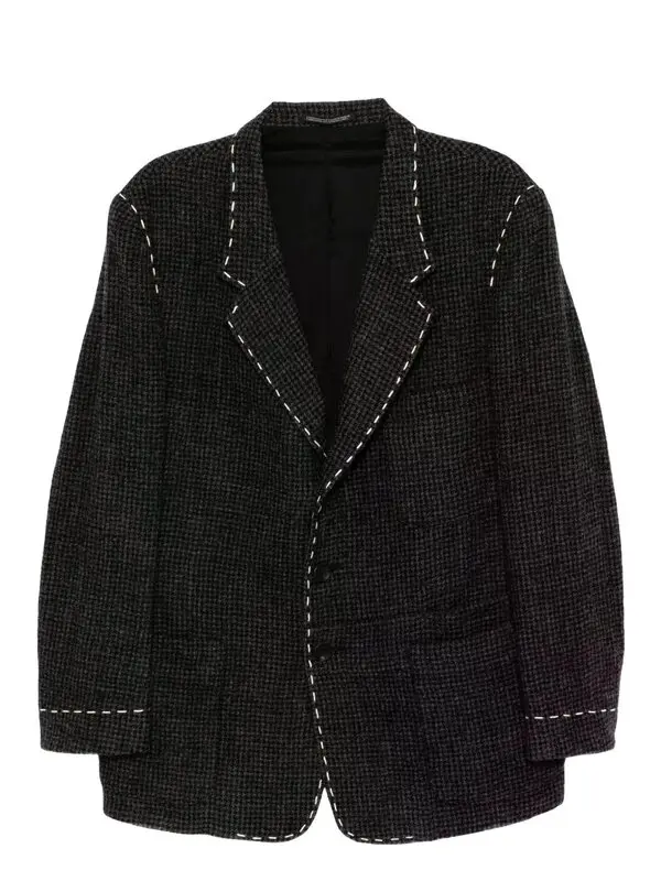 Y’s Wool Hand-stitch Blazer - Grey