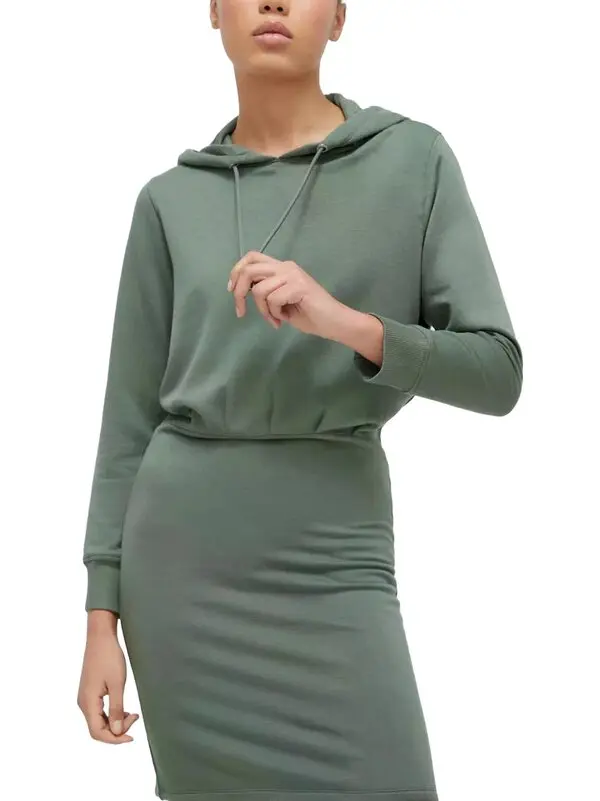 Dkny Hooded Mini Dress - Green