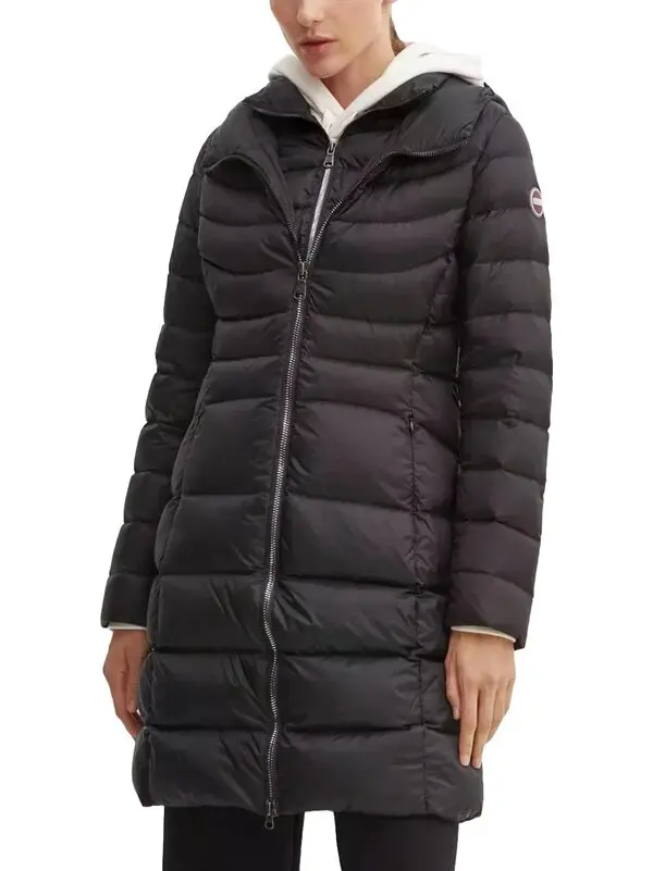 COLMAR Quilted Zip Coat - Black