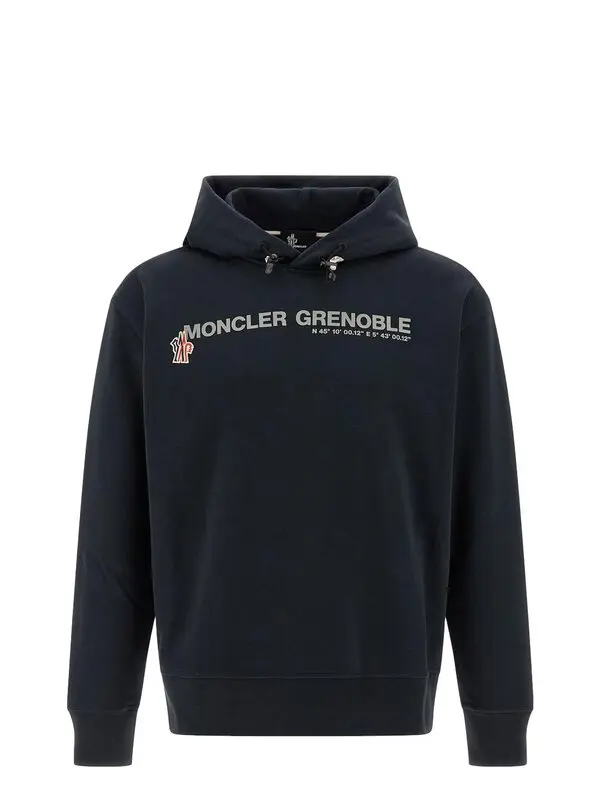 Moncler Logo Hoodie - Blue