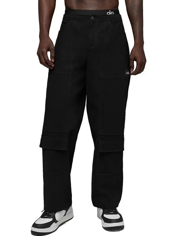 Alo Yoga Cotton Canvas Carpenter Pants - Black