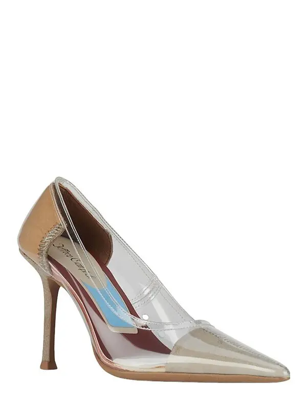 Jeffrey Campbell Behold Pumps - Clear Beige Combo