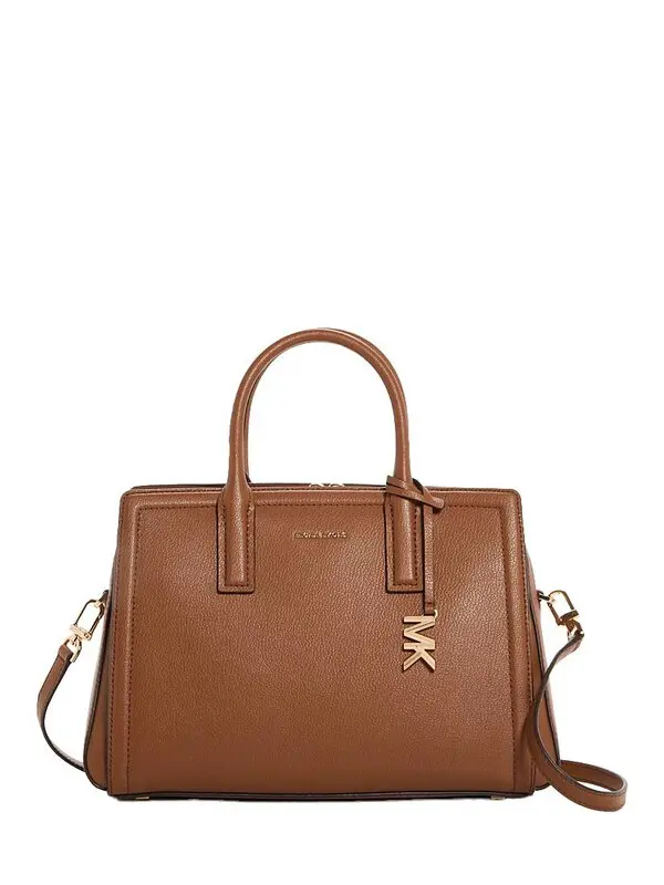 Michael Kors Laila Medium Leather Satchel - Luggage