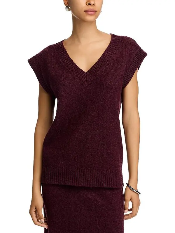 Steve Madden Remy Sweater Vest - Wine