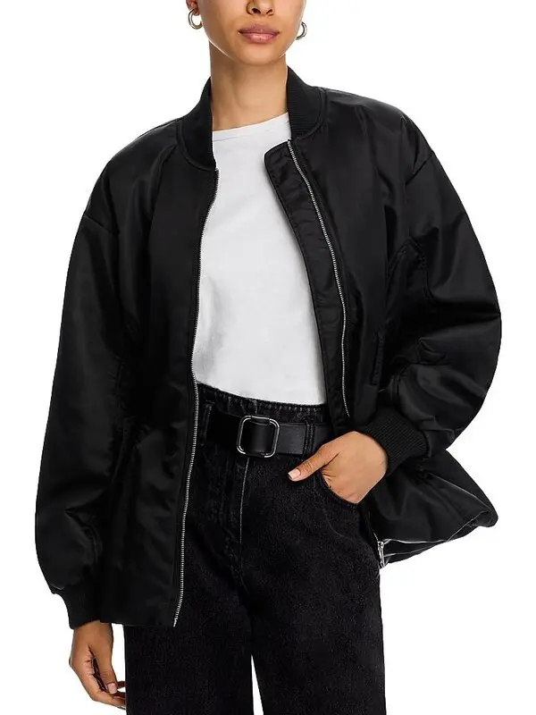 Steve Madden Eryn Bomber Jacket - Black
