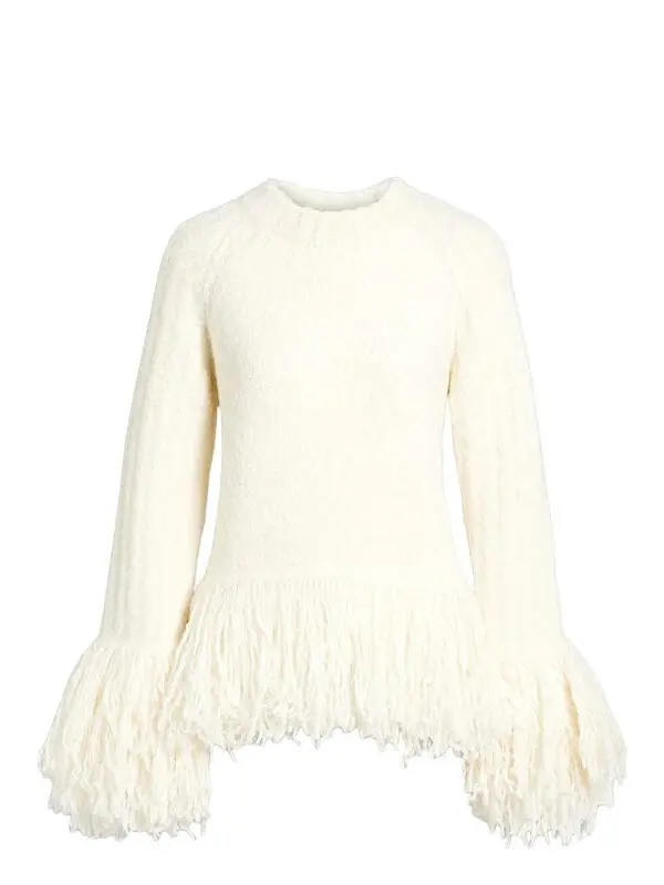 3.1 Phillip Lim Fringed Bouclé-knit Sweater - Ivory