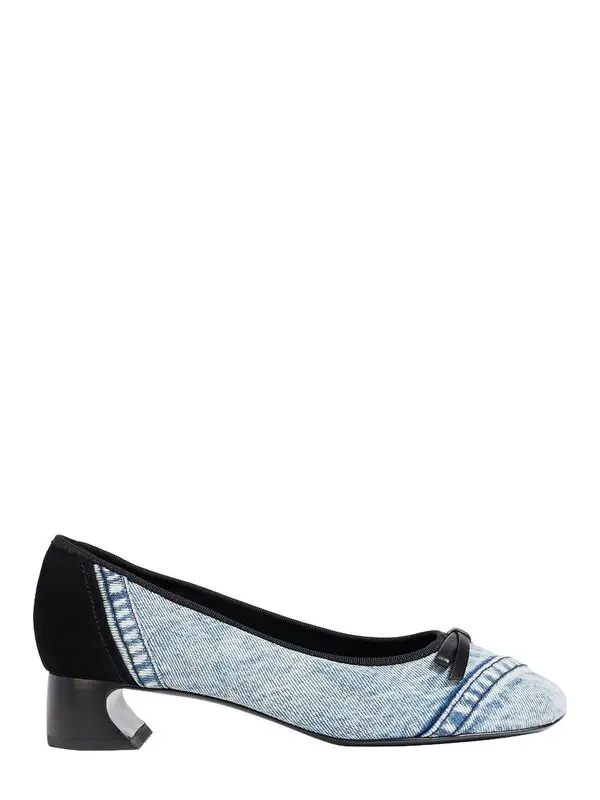 3.1 Phillip Lim Id Soft Bow-detailed Pumps - Light Denim