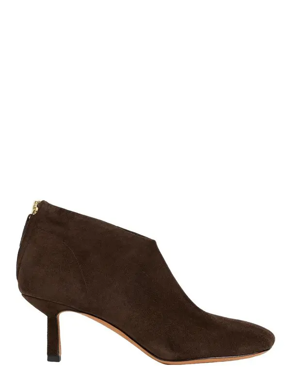 3.1 Phillip Lim Id Glove Suede Ankle Boots - Chocolate