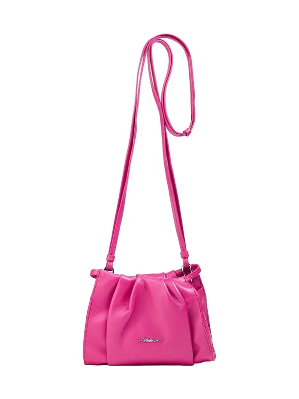3.1 Phillip Lim Blossom Pleated Leather Crossbody Bag - Fuchsia