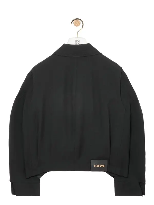 Loewe Belted Wool Jacket - Black