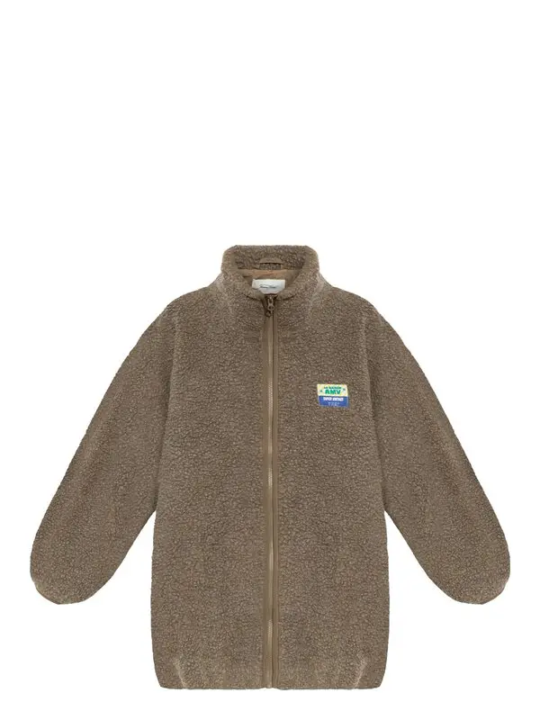 American Vintage Logo Patch Fleece - Brown