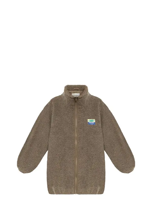 American Vintage Logo Patch Fleece - Brown