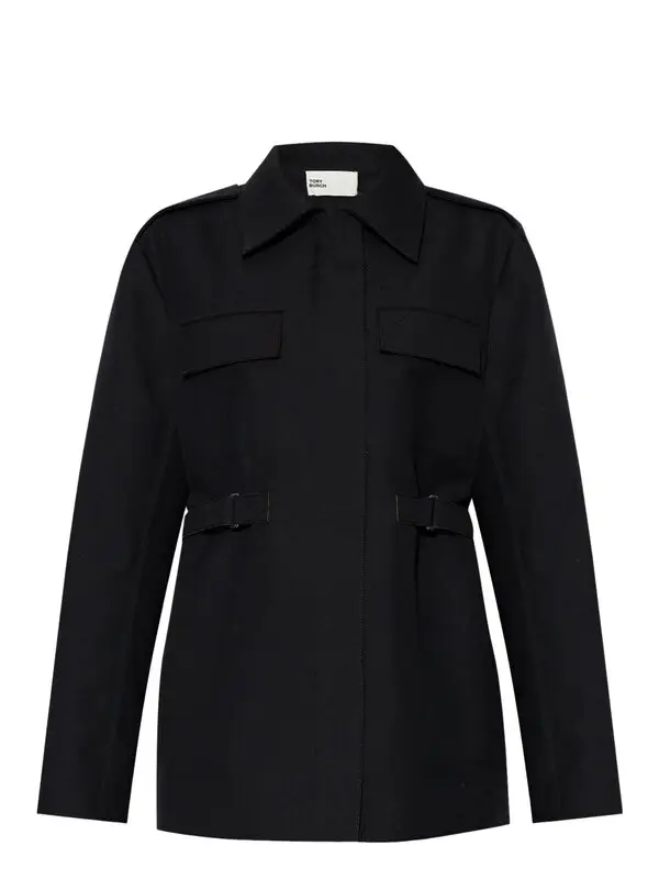 Tory Burch Epaulette Jacket - Black